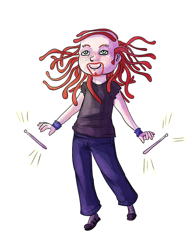 "Pickles the Drummer Chibi" by Mar Auslander | Redbubble