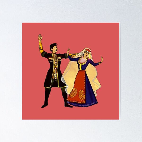 "Armenian Folk Dance" Poster for Sale by doniainart | Redbubble