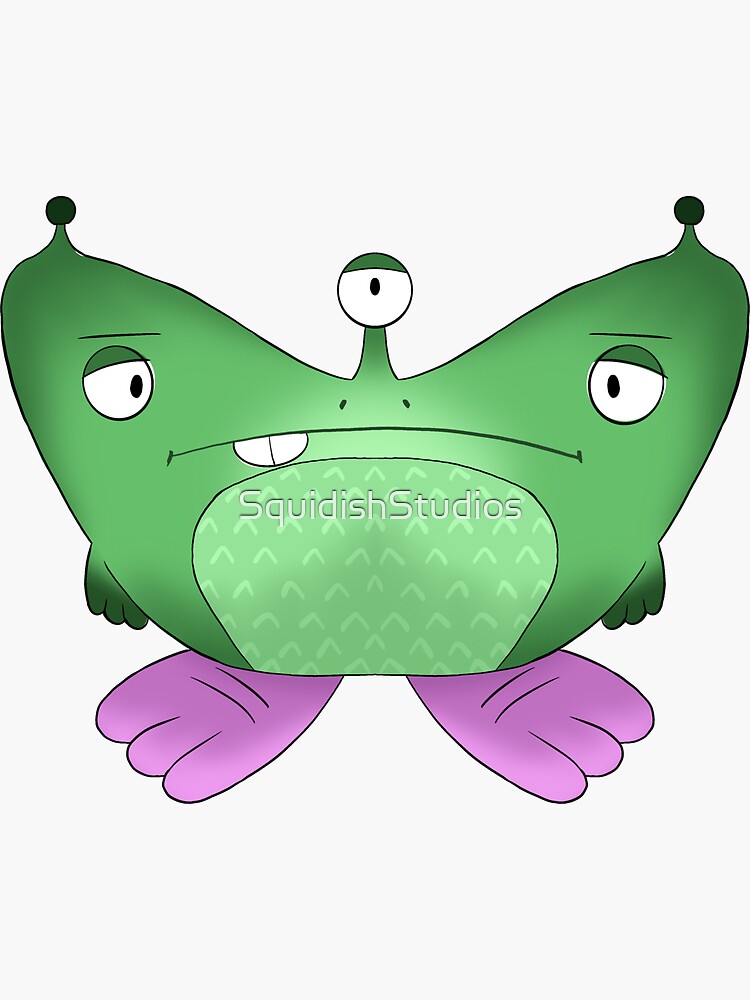"Flipper Monster" Sticker by SquidishStudios | Redbubble