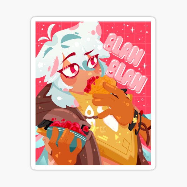 "Razor | Puppy-Paw Hash Brown | Stickers" Sticker by lualhatisc | Redbubble