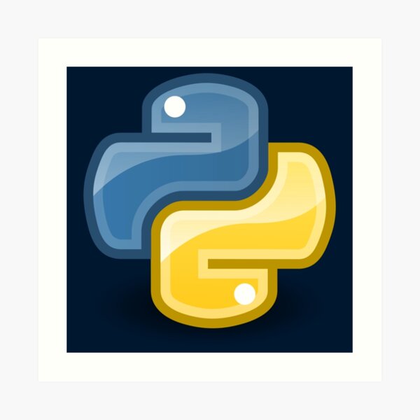 "Python logo" Art Print by UnitShifter | Redbubble
