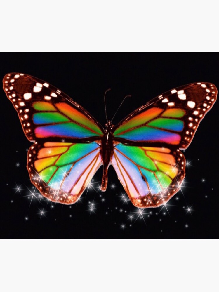"Chrome Butterfly " Sticker for Sale by notmaddie2 | Redbubble