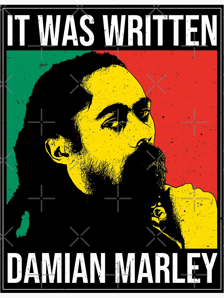 "It Was Written - Damian Marley " Sticker for Sale by edyredbubble ...