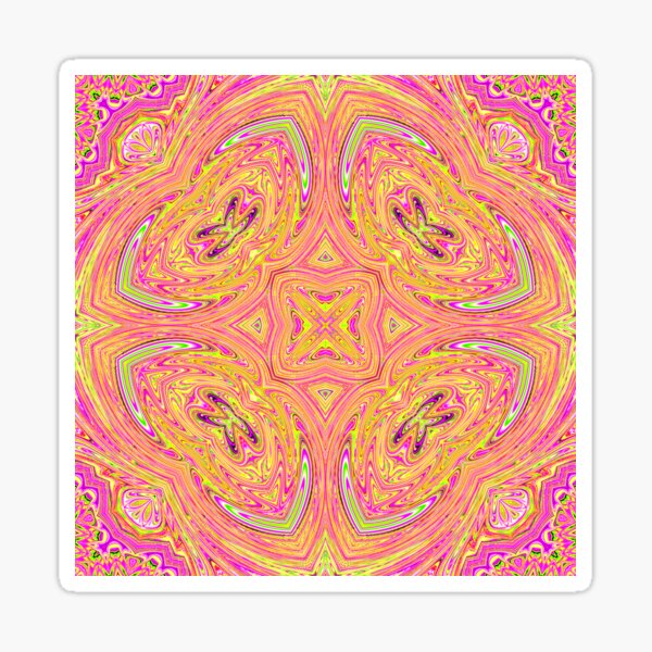 "Psychedelic tiles 50." Sticker for Sale by cr6zym1nd | Redbubble