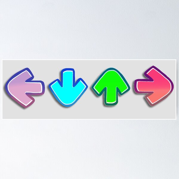 "Friday Night Funkin' Arrows" Poster for Sale by Ghostaorta | Redbubble