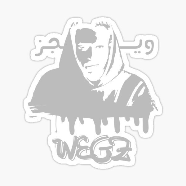 "WEGZ RAPPER T-SHIRT" Sticker for Sale by yousifkhalid | Redbubble