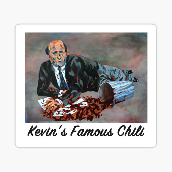 "Kevin's Famous Chili - The Office" Sticker for Sale by bbyhoffer ...