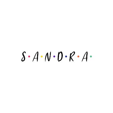 "Sandra Name" Sticker for Sale by Teelogic | Redbubble