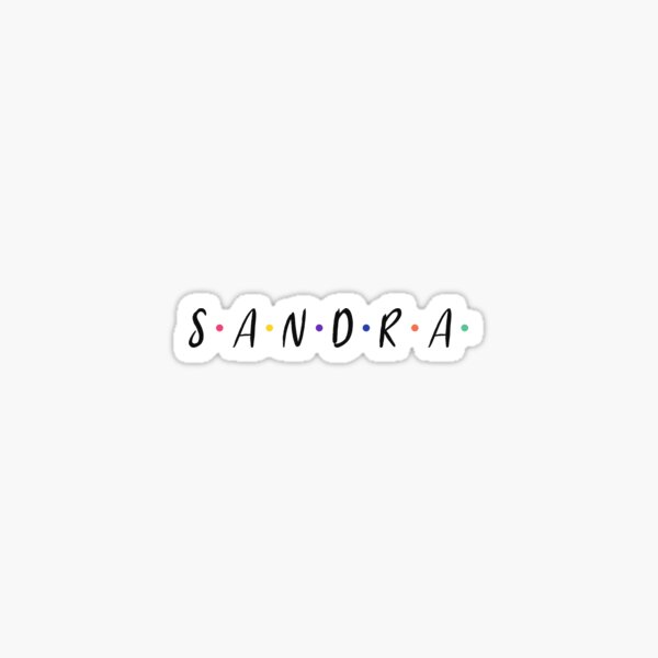 "Sandra Name" Sticker for Sale by Teelogic | Redbubble