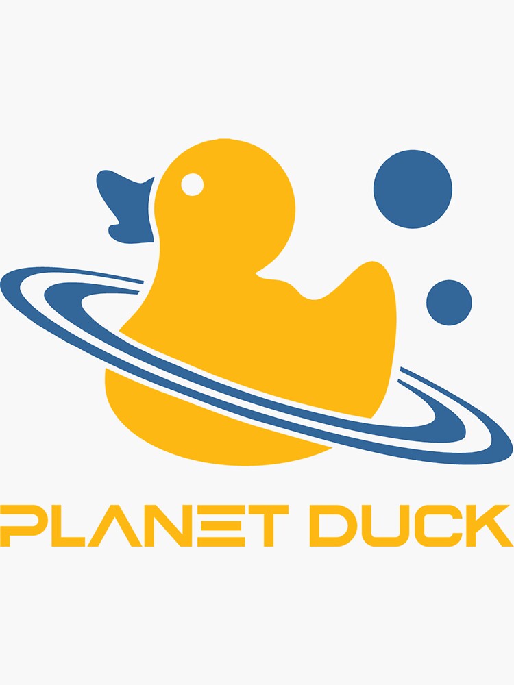 "planet duck" Sticker for Sale by cnloir | Redbubble