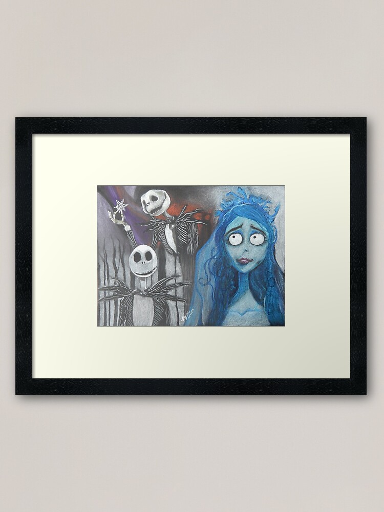 "Tim Burton Characters" Framed Art Print for Sale by artxbri | Redbubble