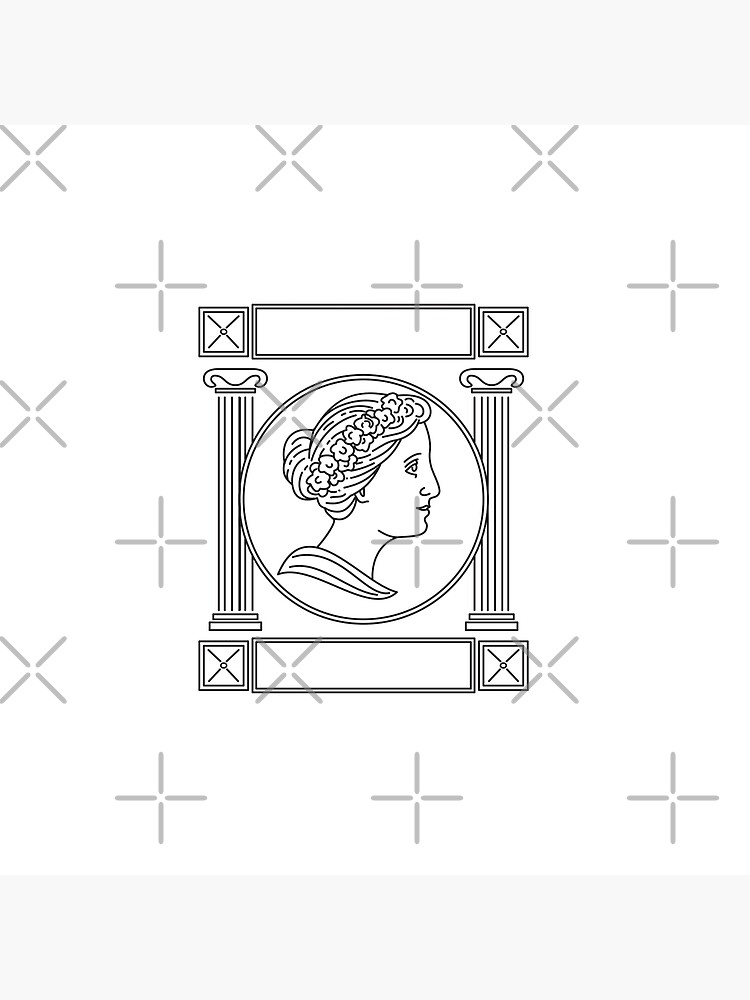 "One of the Nine Greek Muse in Ancient Greek Mythology Viewed from Side ...