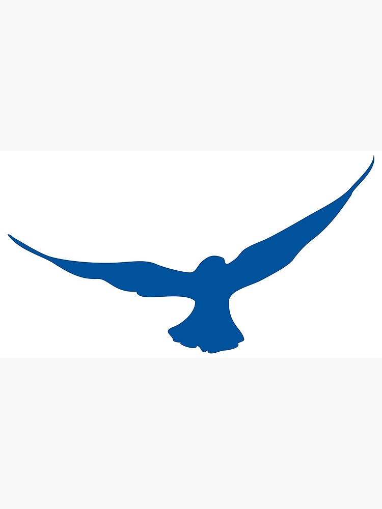 "Blue flying bird silhouette" Art Print for Sale by huntsusan | Redbubble