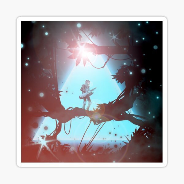 "Keytar Forest" Sticker for Sale by PopLiturgy | Redbubble