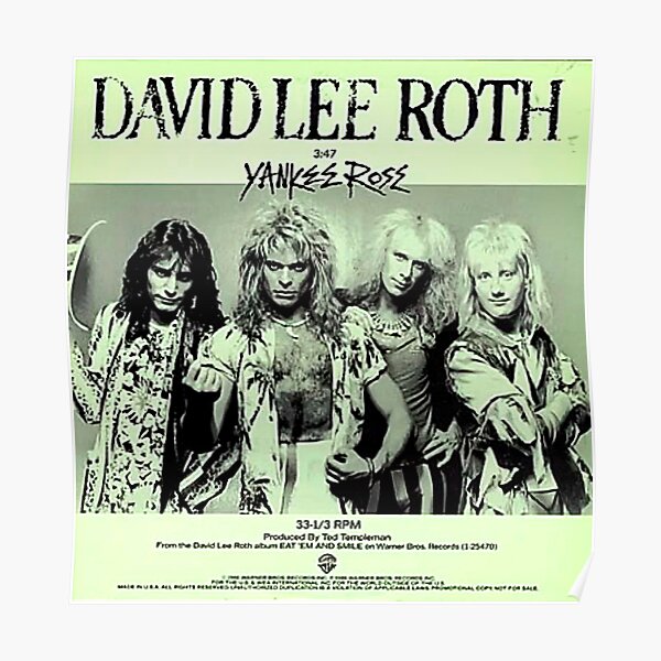 David Lee Roth Posters | Redbubble