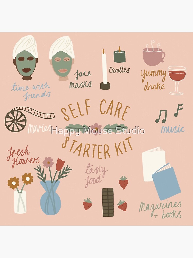 "Self Care Starter Kit" Poster for Sale by hmstudio | Redbubble