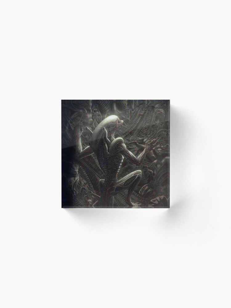 "White Xenomorph" Acrylic Block for Sale by Sekares-Arisawa | Redbubble