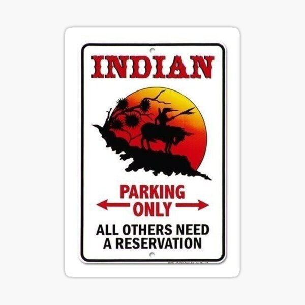 "Indian Parking" Sticker for Sale by reynanana | Redbubble