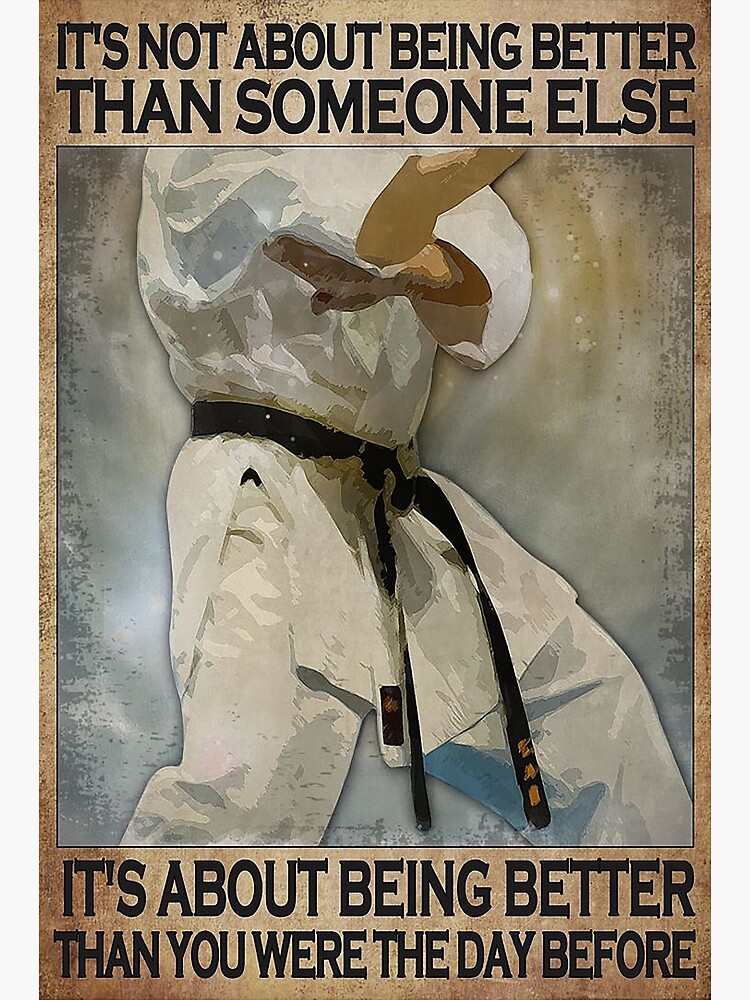 "It's not about being better than someone else it's about being better ...