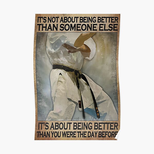 "It's not about being better than someone else it's about being better ...