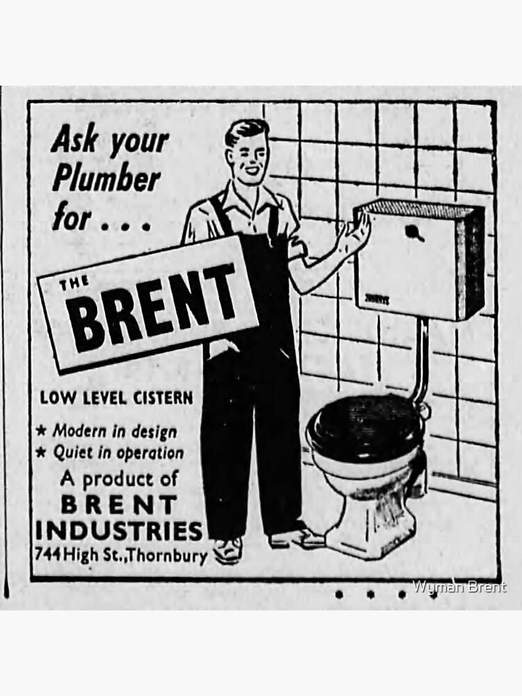 "Brent Cistern Toilet Water Closet WC" Sticker for Sale by Nisse-Here ...