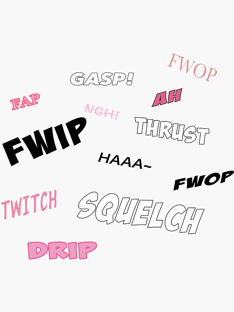 "Yaoi sounds / Fx " Sticker for Sale by Kiiyoko | Redbubble