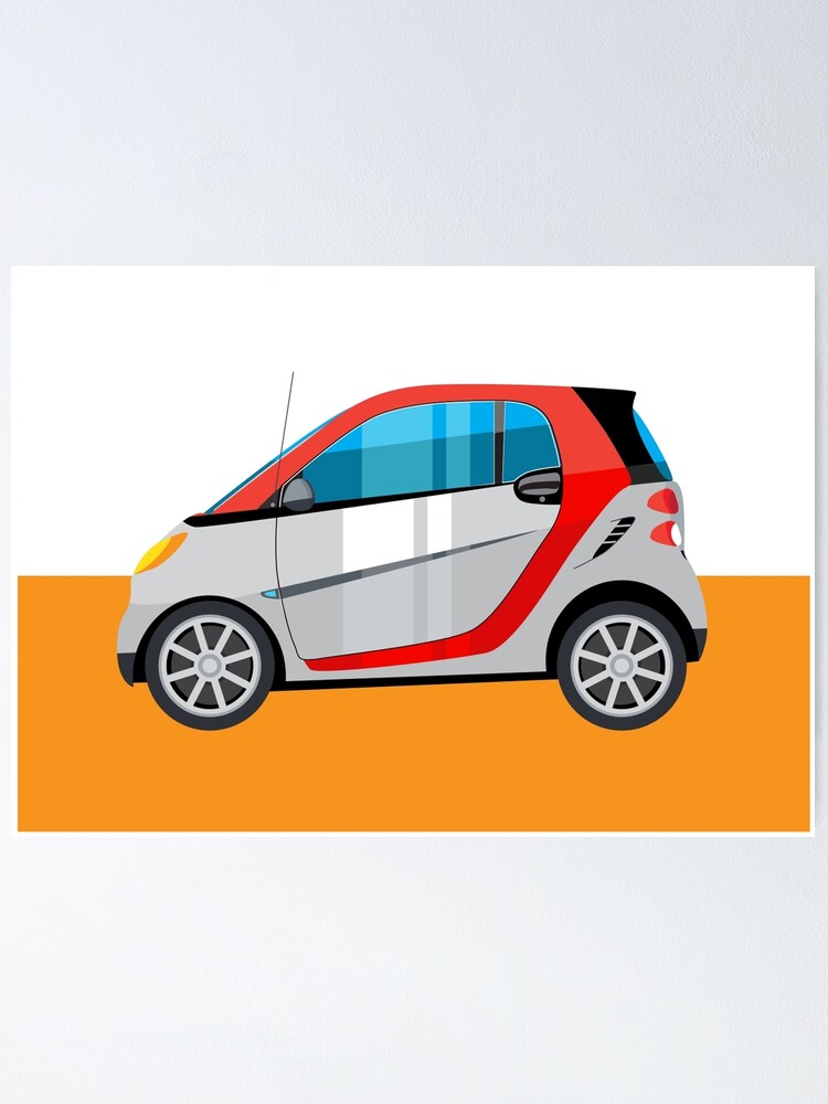 "Smart - subcompact car" Poster by VictorCalomfir | Redbubble