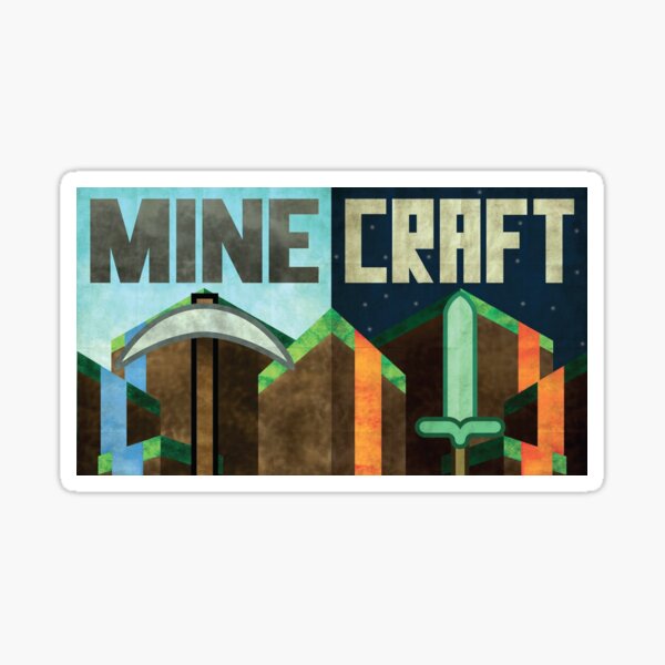 "Mine Craft" Sticker for Sale by slvdesign | Redbubble