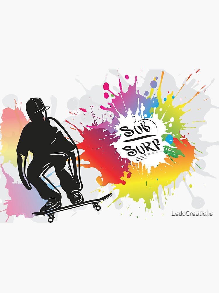 "Sub Surf | Subway Surfers" Sticker for Sale by LedoCreations | Redbubble