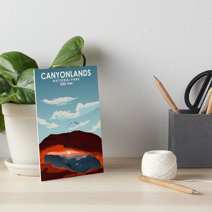 "Canyonlands National park travel poster room decor art" Poster for ...