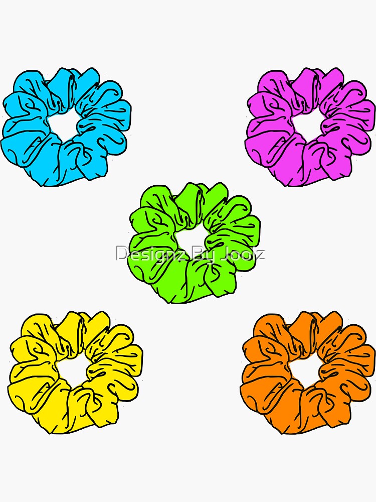 "VSCO Bright Scrunchie Sticker Pack" Sticker for Sale by JulezFM52 ...