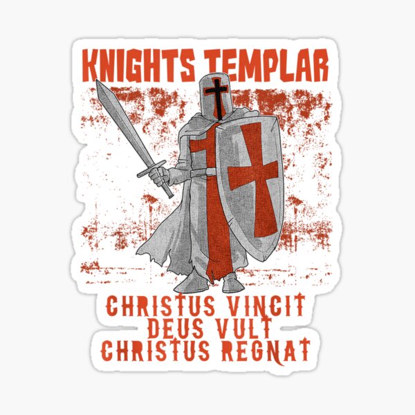 "Mens Knights Templar Deus Vult Crusade Cross Crucifix Medieval ...
