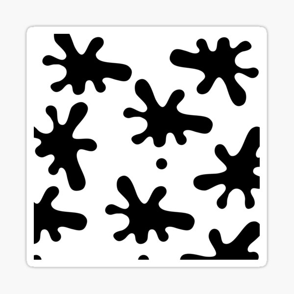 "Black paint splash" Sticker by IZORAN | Redbubble