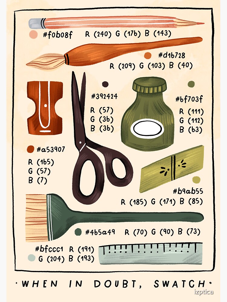 "Swatch" Sticker by izptica | Redbubble