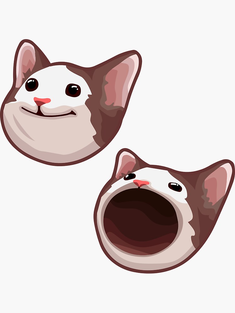"Pop Cat" Sticker for Sale by MrMalphe | Redbubble