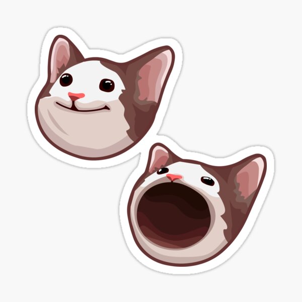 "Pop Cat" Sticker for Sale by MrMalphe | Redbubble