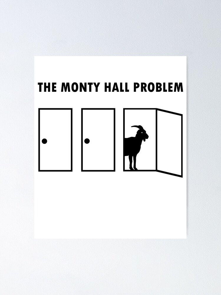 "Monty Hall Mathematician Gift Math Teacher Nerd" Poster by LeMuesch ...