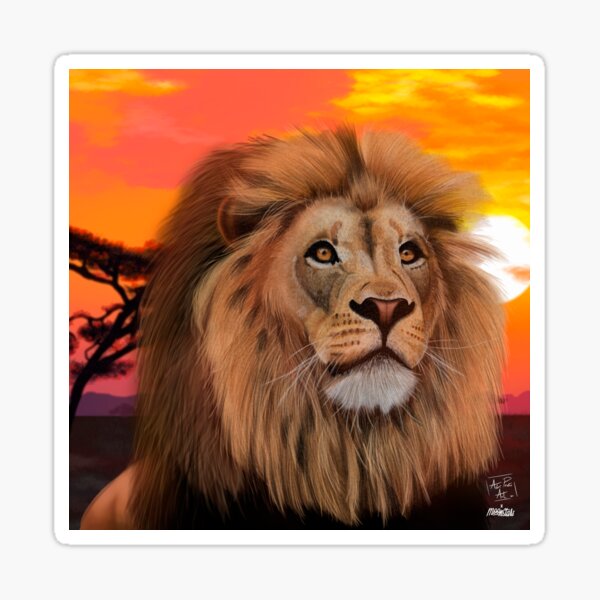 "Leon in the Sabána. Adrian Prieto" Sticker for Sale by moonstarsink ...