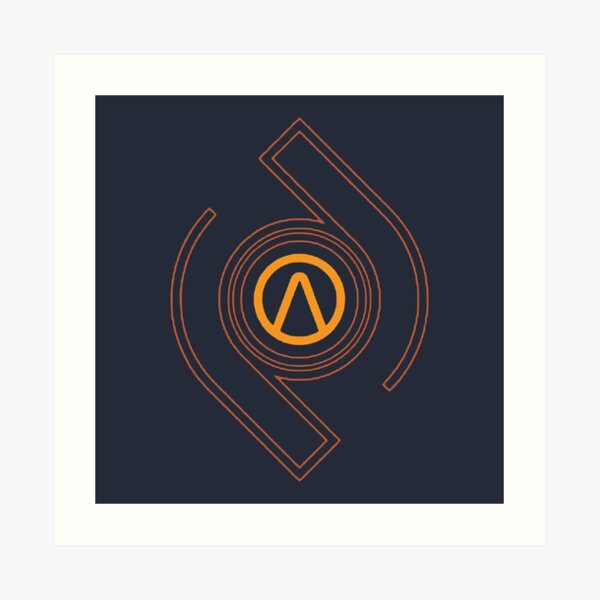 "Borderlands blue and yellow logo" Art Print for Sale by Alex3214 ...