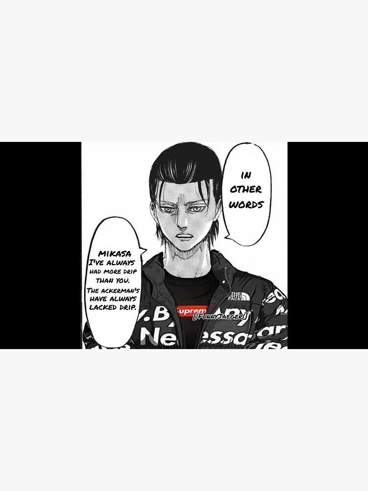"Drip Eren Yeager" Sticker for Sale by StonaBrotha | Redbubble