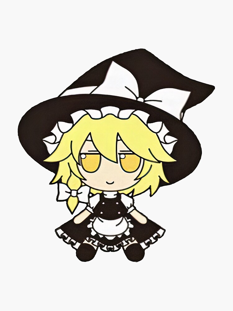 "Marisa kirisame fumo" Sticker for Sale by scarletfumo | Redbubble