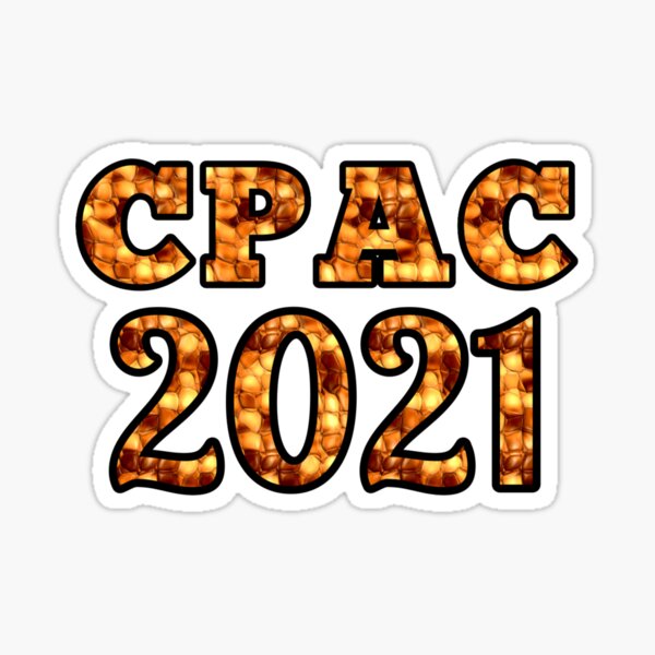 "CPAC 2021 Wonderful Gold Colour Text Art Special" Sticker for Sale by ...