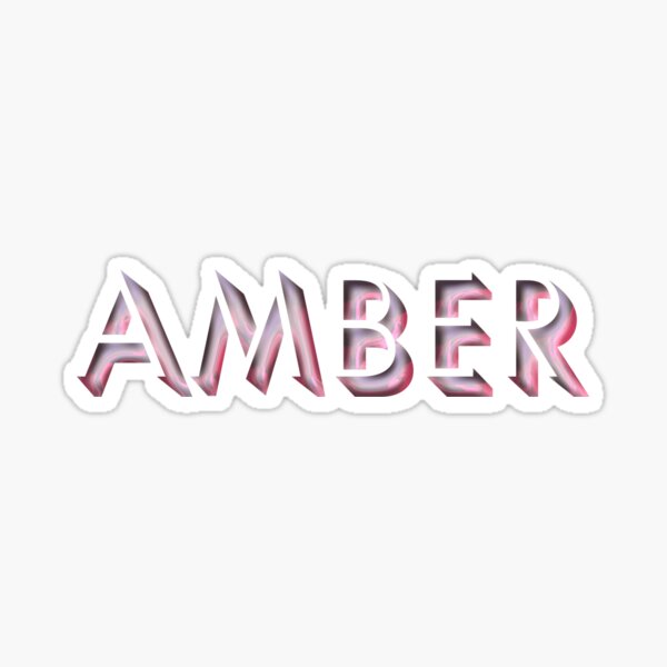 "Amber" Sticker for Sale by Melmel9 | Redbubble
