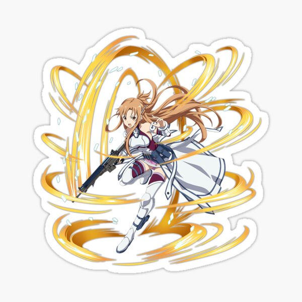 "Asuna Yuuki SAO" Sticker for Sale by LokittyLevi | Redbubble