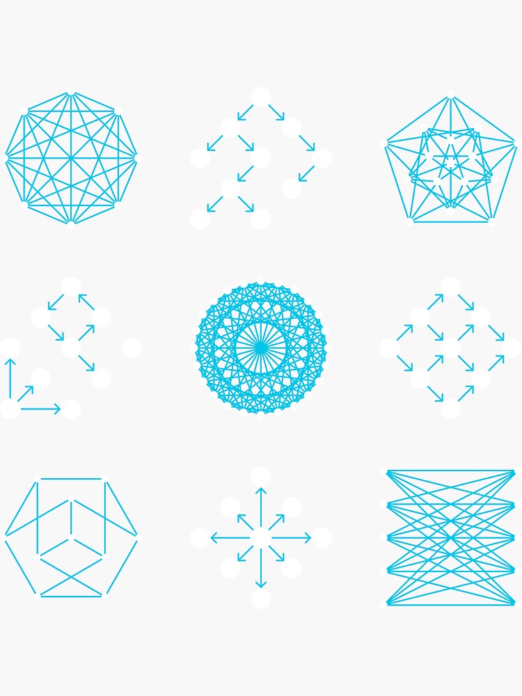 "Graph Theory - Graphs" Sticker by Mechashadow | Redbubble