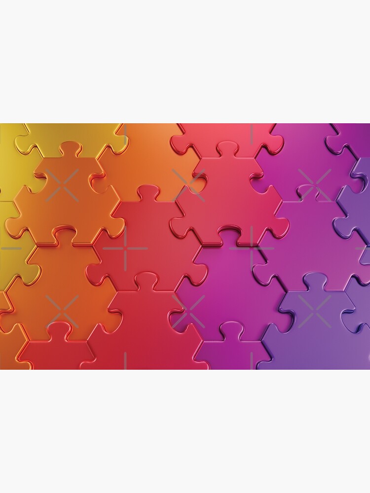 "Geometric Pattern of a Jigsaw Puzzle" Poster for Sale by Artystarty ...