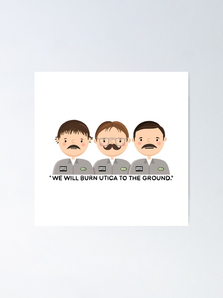 "The Office Jim, Dwight, and Michael Mustaches" Poster for Sale by ...