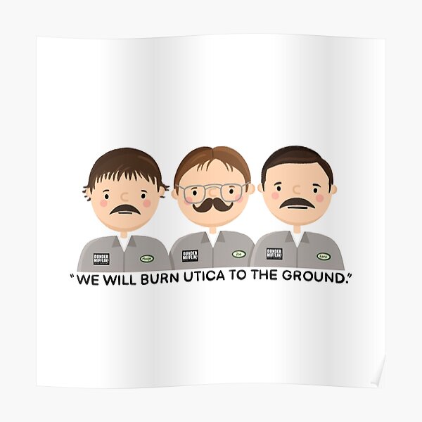 "The Office Jim, Dwight, and Michael Mustaches" Poster for Sale by ...