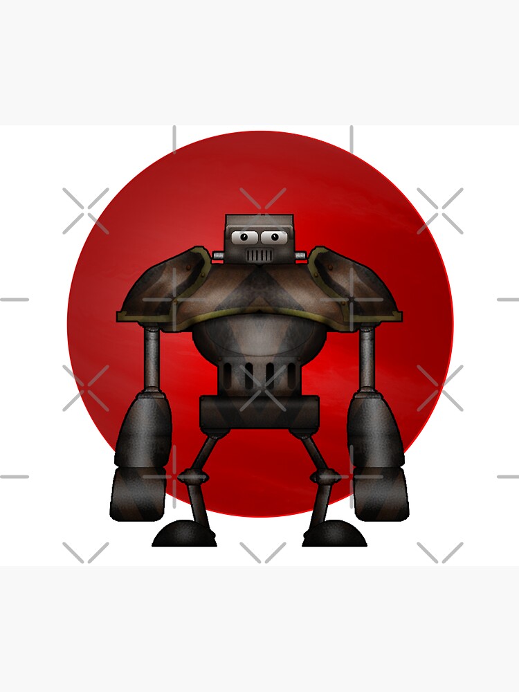 "Cartoon Robot (Sanrt)" Sticker for Sale by A-T-H | Redbubble