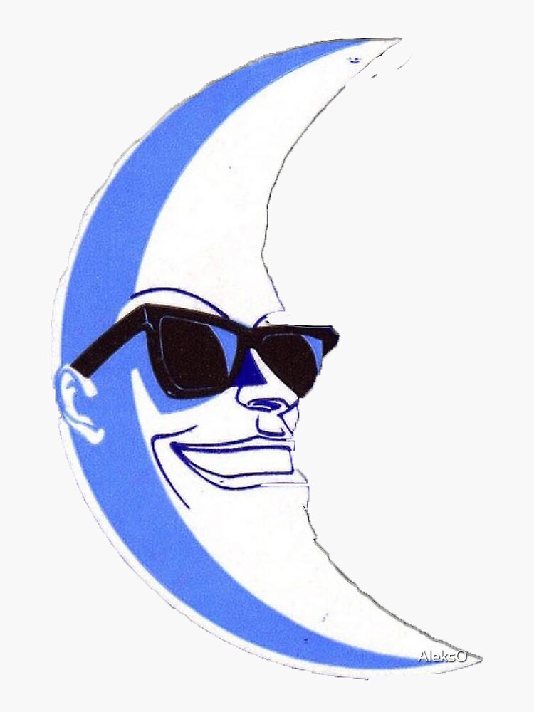 "MoonMan " Sticker for Sale by AleksO | Redbubble